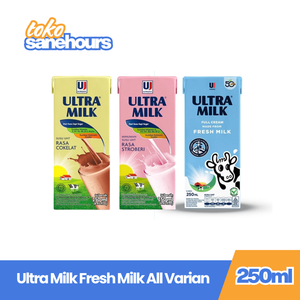 Jual Ultra Milk Fresh Milk All Varian 250 ml | Shopee Indonesia