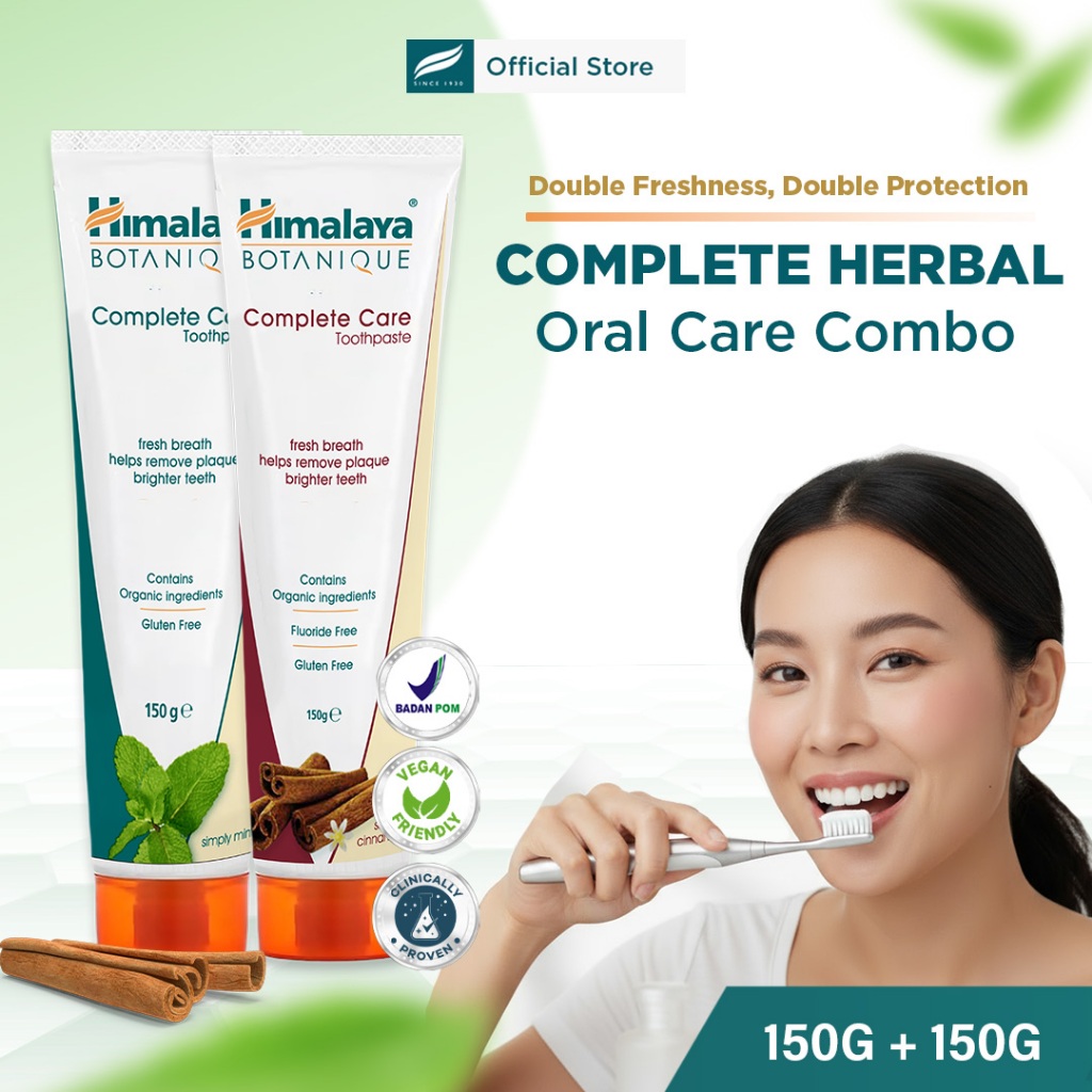 Jual ORAL CARE COMBO (Bundle Isi 2) Himalaya Botanique Complete Care ...
