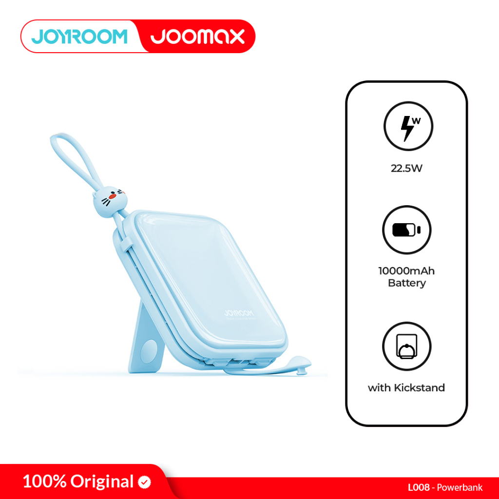 Jual JOYROOM L008 Cutie Series Powerbank with Kickstand 10000mAh 22.5W ...