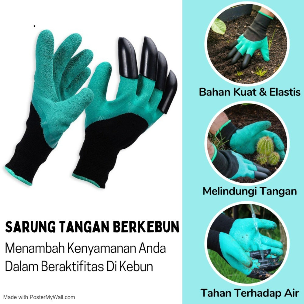 Jual Garden Genie Gloves Sarung Tangan Kebun Taman Penggali Tanah ...