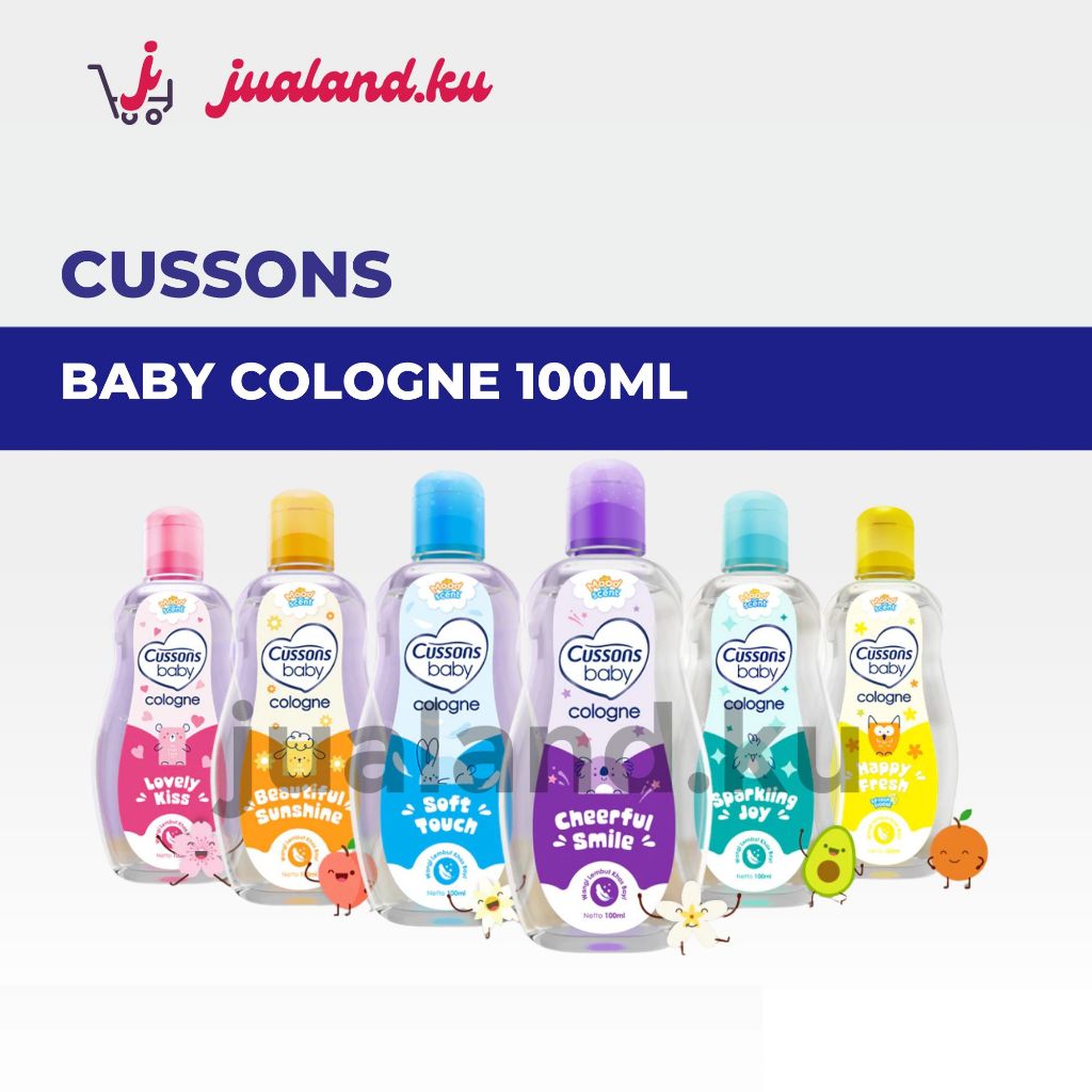 Jual Cussons Baby Cologne Cheerful Smile / Soft Touch / Lovely Kiss ...