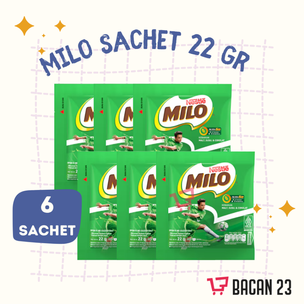 Jual Milo Activ-Go ( 6 Pcs x 22 gr ) / Milo Renceng / Minuman Serbuk ...