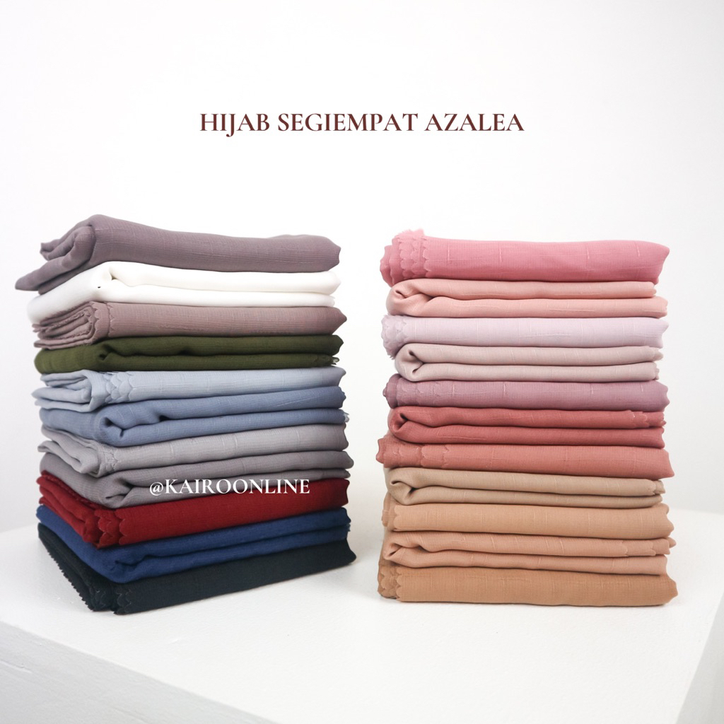 Jual Kairo Hijab - Plain Azalea - Hijab Segiempat Vine Laser cut 110 x ...