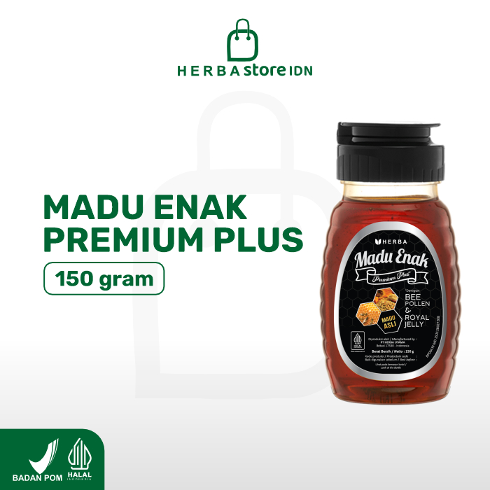 Jual Madu Enak Premium Plus 150 gr mengandung Bee Pollen dan Royal ...