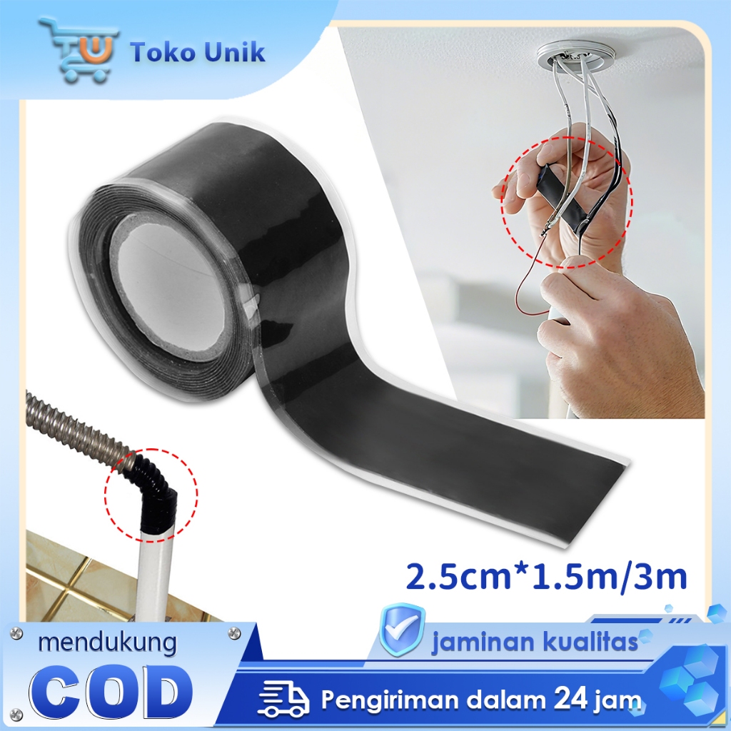 Jual Lakban Anti Bocor Pipa Tape Pipa Bocor Penamba Silikon Lakban ...