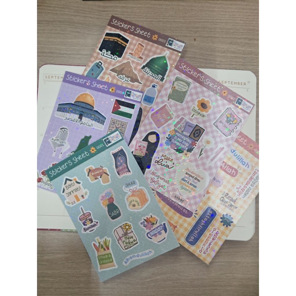 Jual Stiker Sheet Islami A6 By Khadijah Membaca | Shopee Indonesia