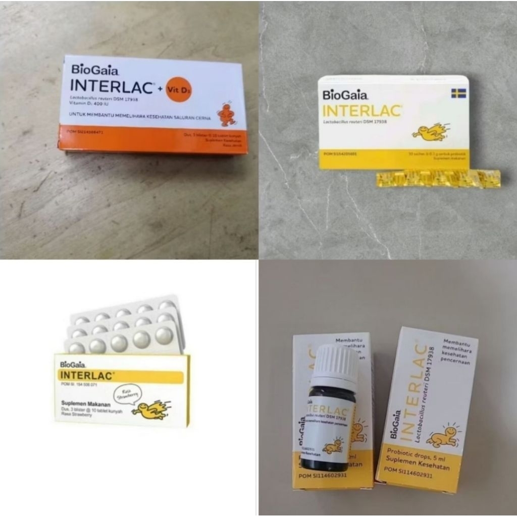 Jual Interlac stawberry drop vit d sachet ed 2027 1 box isi 30 | Shopee ...