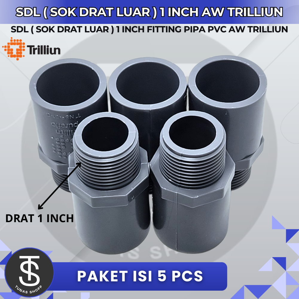 Jual SDL 1" AW Trilliun PAKET ISI 5 PCS / Valve Socket AW 1 inch ...