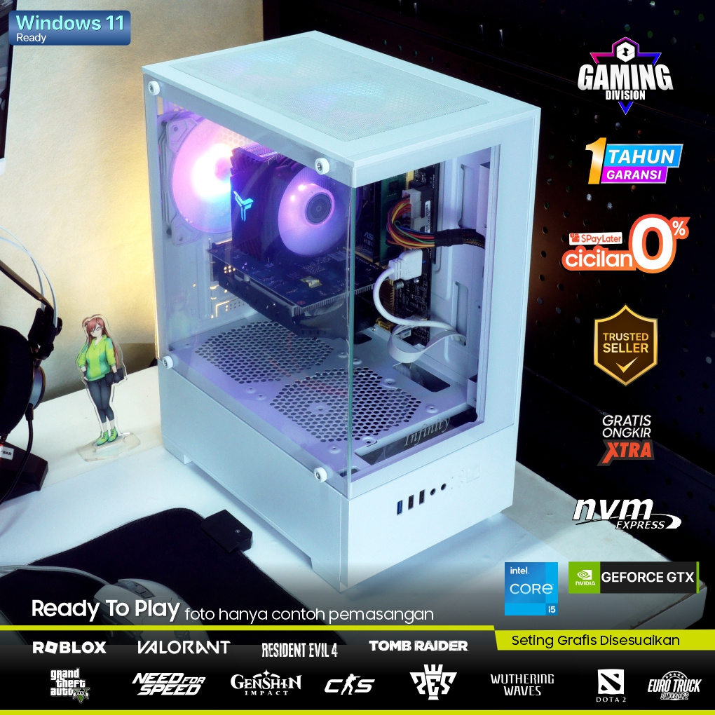 Jual KOMPUTER / PC FULLSET CORE i5 / i5 4590 VGA GTX 1050 TI 4GB RAM ...