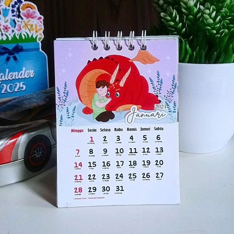 Jual Kalender Mini 2025/2026 Karakter 8,5 x 11cm (kecil ya) | Shopee ...