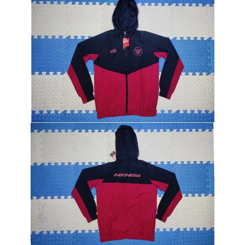Jual Jacket Windbreaker Specs G-Flex FFI Timnas Futsal Indonesia 2022 ...