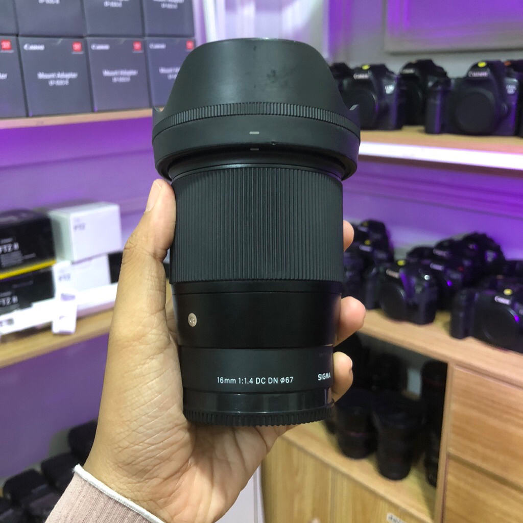 Jual Lensa 16mm f1.4 sigma art sony fullsetbox | Shopee Indonesia