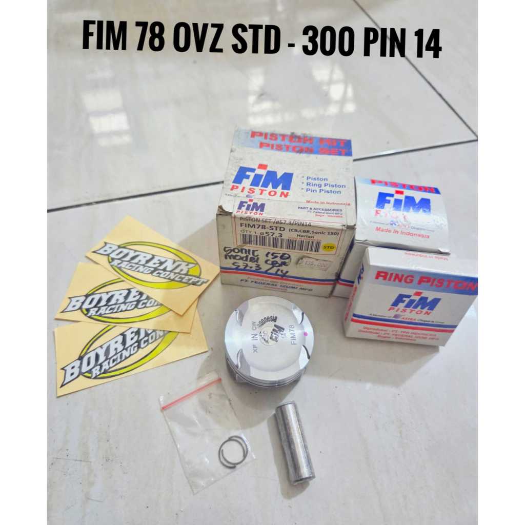 Jual PISTON KIT SEHER KIT FIM 78 SONIC 150 R /CBR 150 R/ LED OVZ STD/50 ...