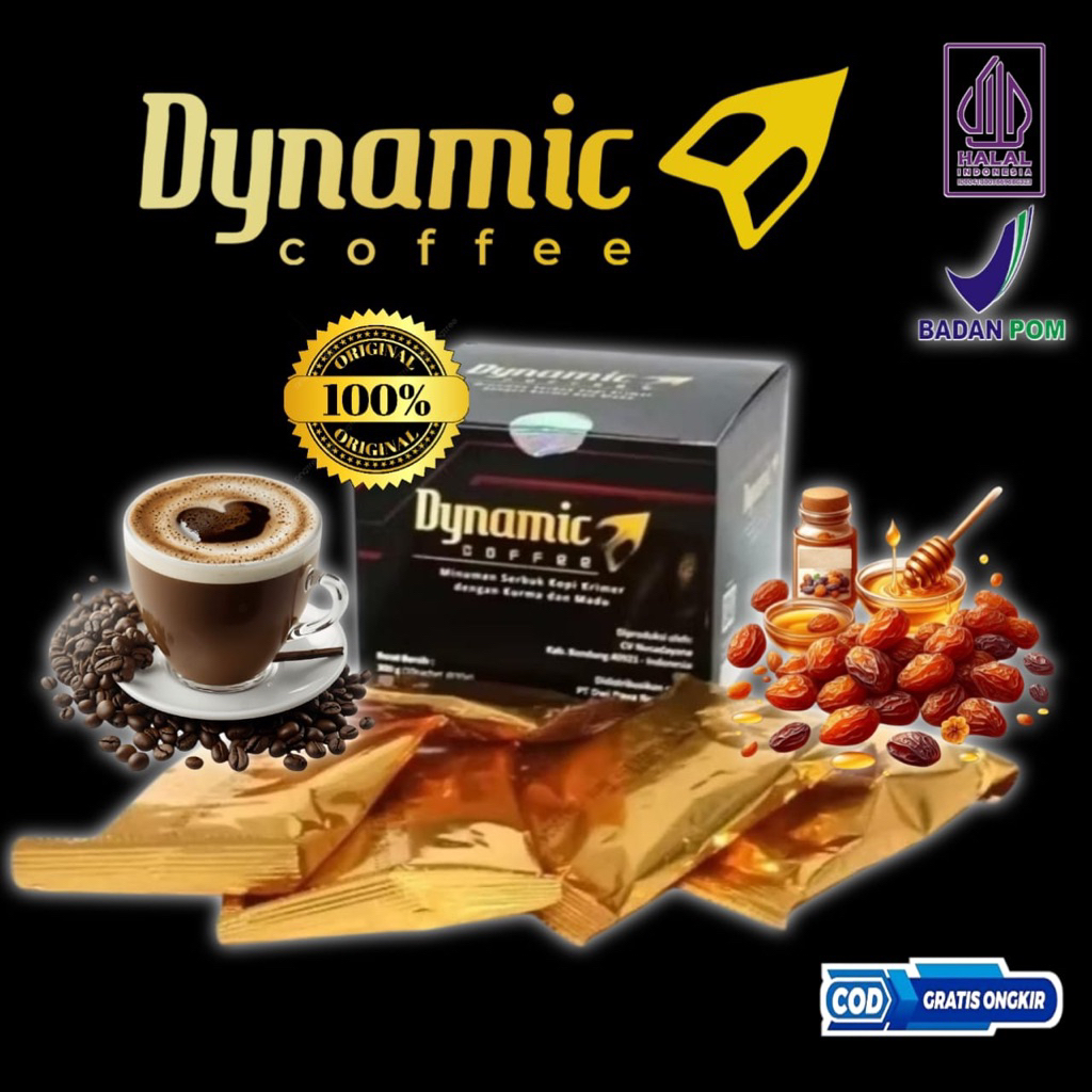 Jual Dynamic Coffe original 1 sachet bubuk instan krimer dengan madu ...