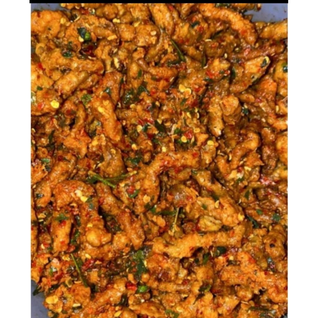 Jual Usus ayam crispi pedas gurih renyah tersedia 2 ukuran | Shopee ...