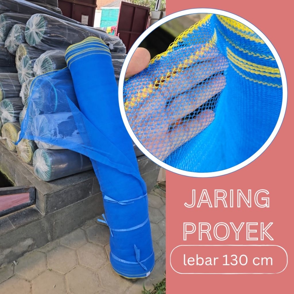 Jual Jaring polinet biru meteran waring pengaman proyek | Shopee Indonesia