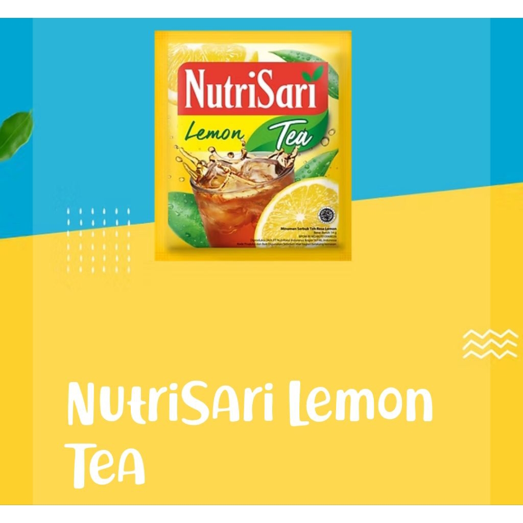 Jual NEW !!! NutriSari Lemon tea 1 renceng/ 10 sachet | Shopee Indonesia