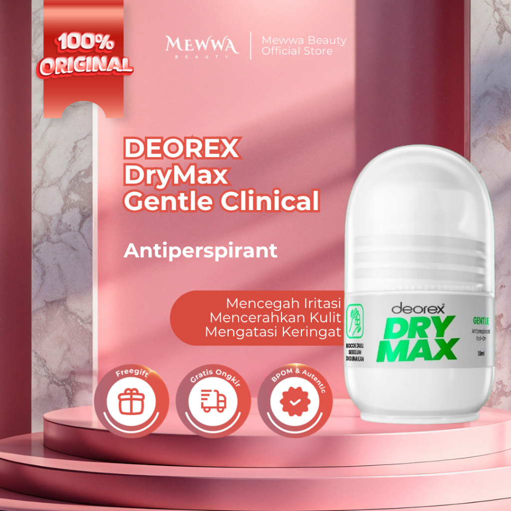 Jual Mewwa Beauty 🩷 Deorex DryMax Gentle Clinical Antiperspirant ...