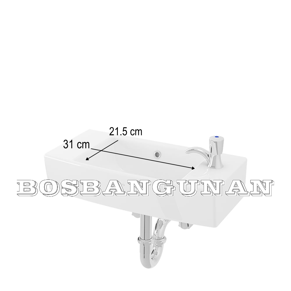 Jual Wastafel Gantung TOTO LW 248 JT1 / Wall Hung Lavatory TOTO LW248JT1 / TOTO LW248JT1 Wall ...