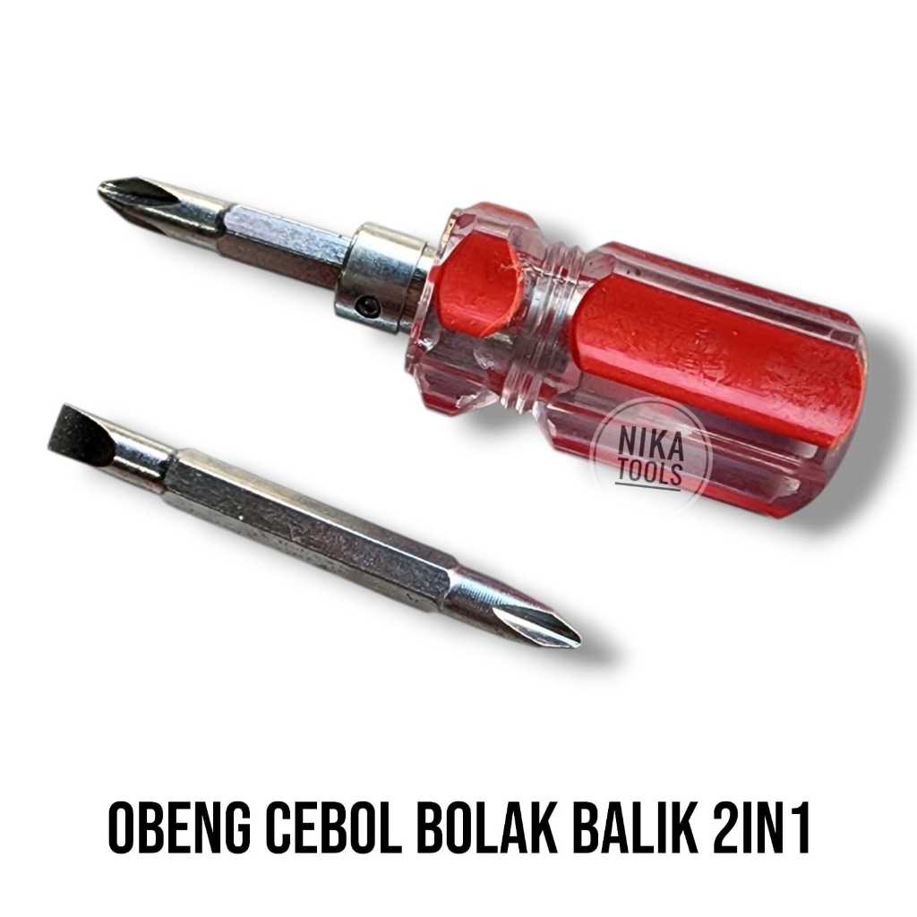 Jual Obeng Mini Cebol Ateng Bolak Balik Transparan | Shopee Indonesia