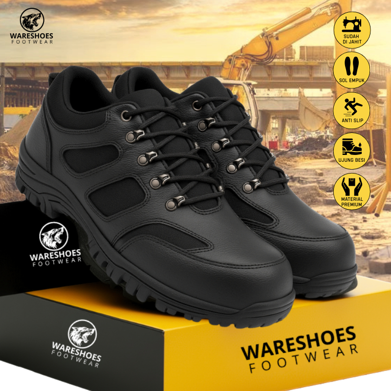 Jual Sepatu Safety Pria Steel Toe - Sepatu Pria Boots Septi Ujung Besi ...