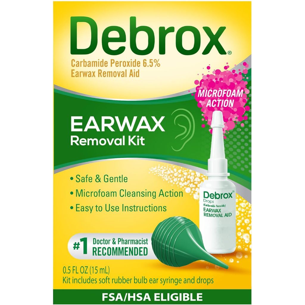 Jual Debrox Ear Wax Removal Kit, Bulb Syringe & 0.5 Fl Oz Ear Wax ...