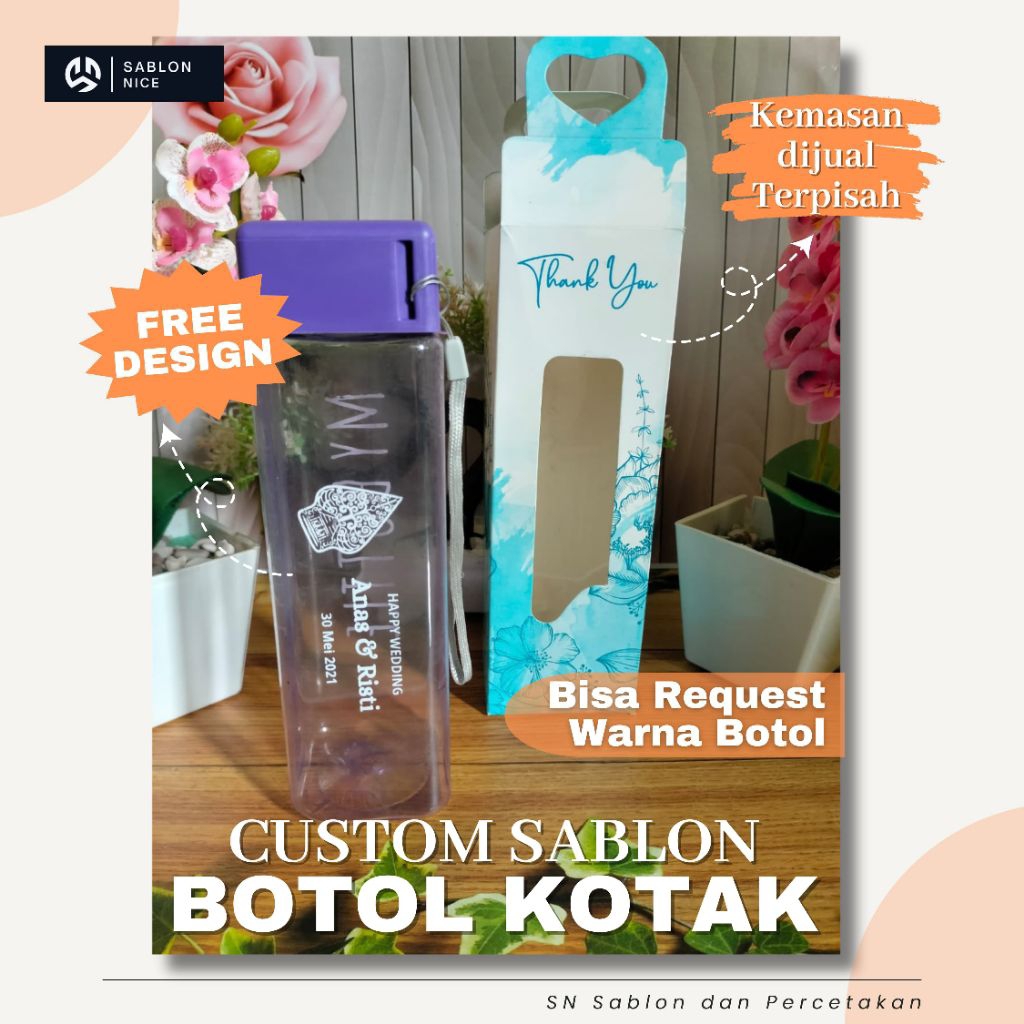 Jual Sablon Custom Botol Tumbler Kotak My Bottle Souvenir | Shopee ...