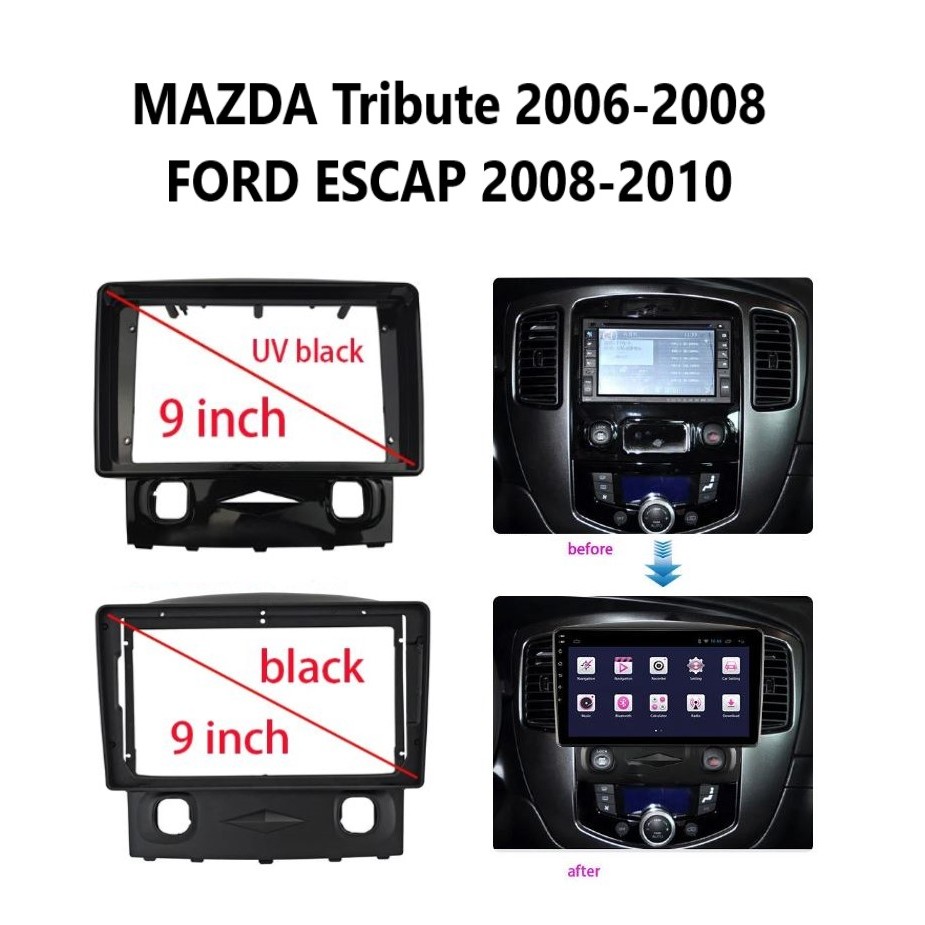 Jual FRAME HEADUNIT ANDROID 7 INCH / 9 INCH / 10 INCH FORD ESCAPE FD ...