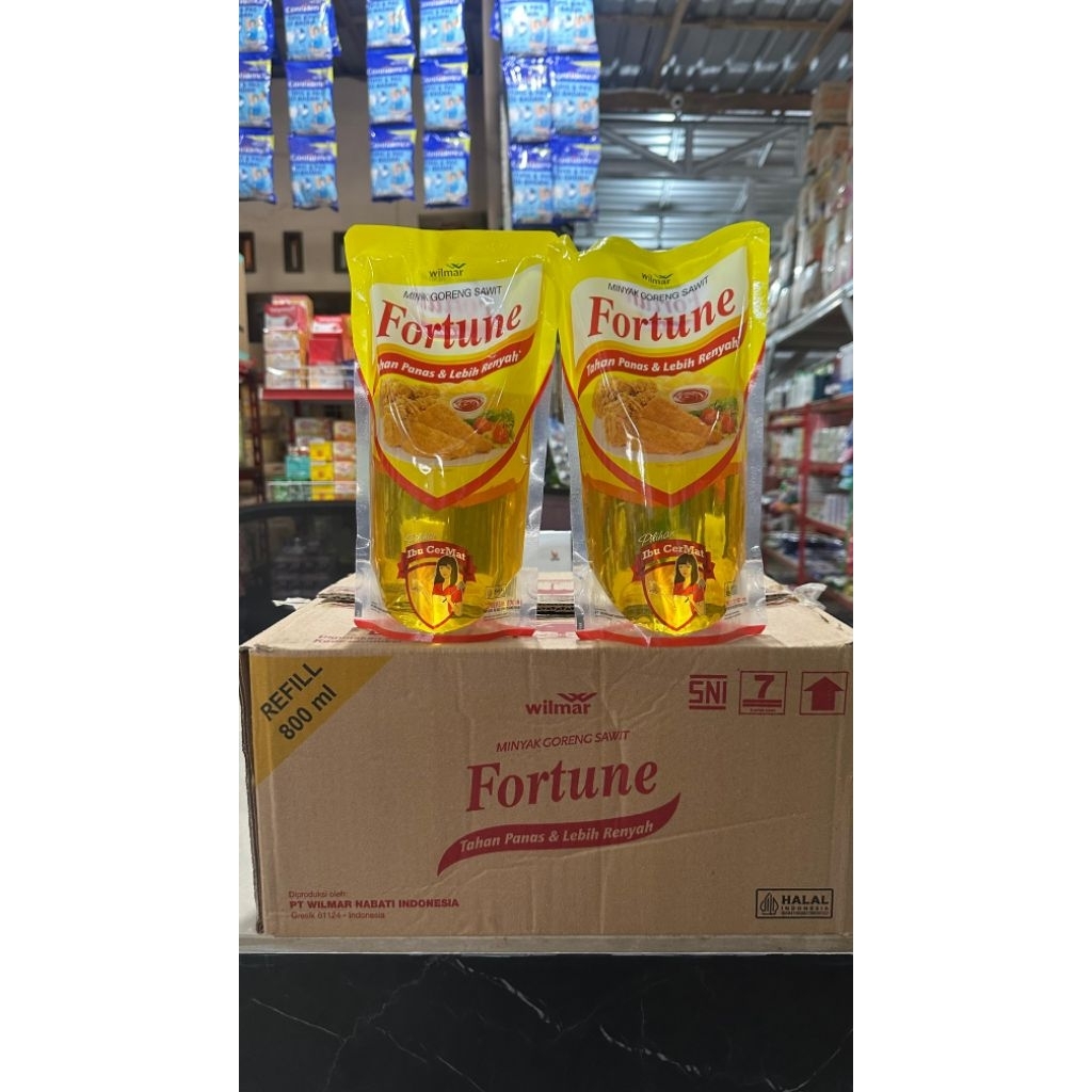 Jual Paket Dagang 1 Dus Minyak Goreng Fortune Pouch 800ml Isi 12 Pcs ...