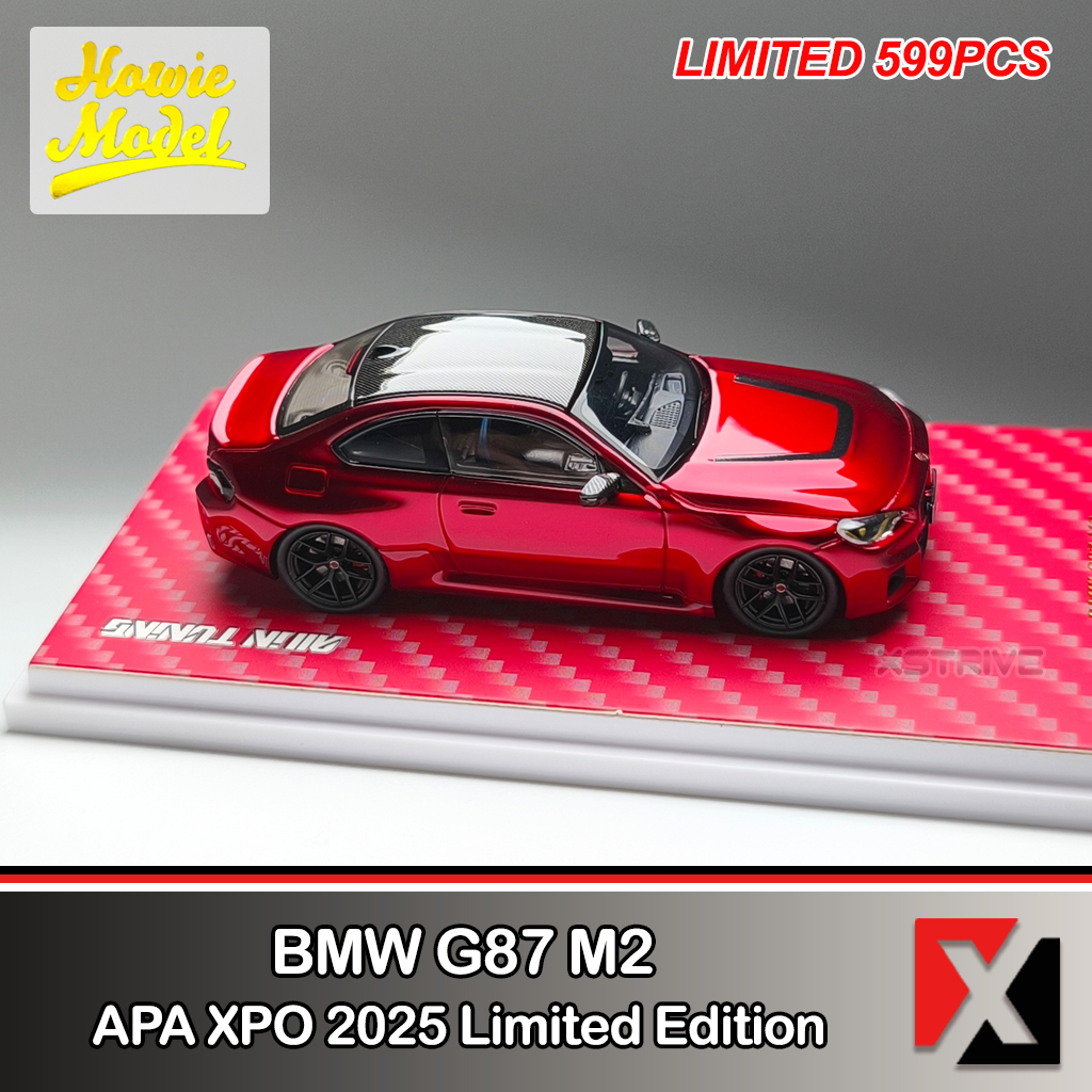 Jual Howie Model 1:64 BMW M2 G87 Transparent Red Carbon APA XPO 2025 ...