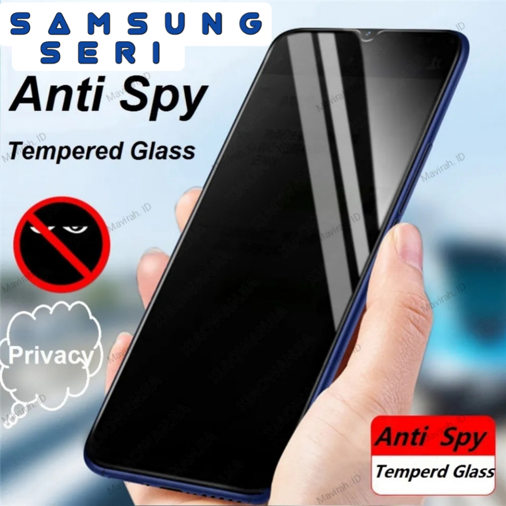 Jual tempered Glass anti spy samsung C55 A15 M55S M55 F55 F34 S24 FE 5G ...