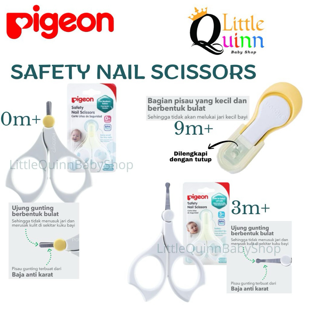 Jual PIGEON Safety Nail Scissors / Pigeon gunting kuku Bayi | Shopee ...