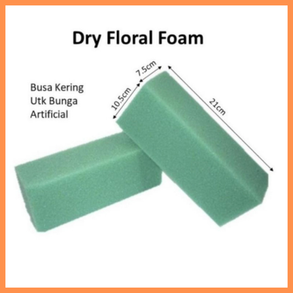 Jual 1 pcs Busa bunga kering Oasis kering Dry floral foam | Shopee ...