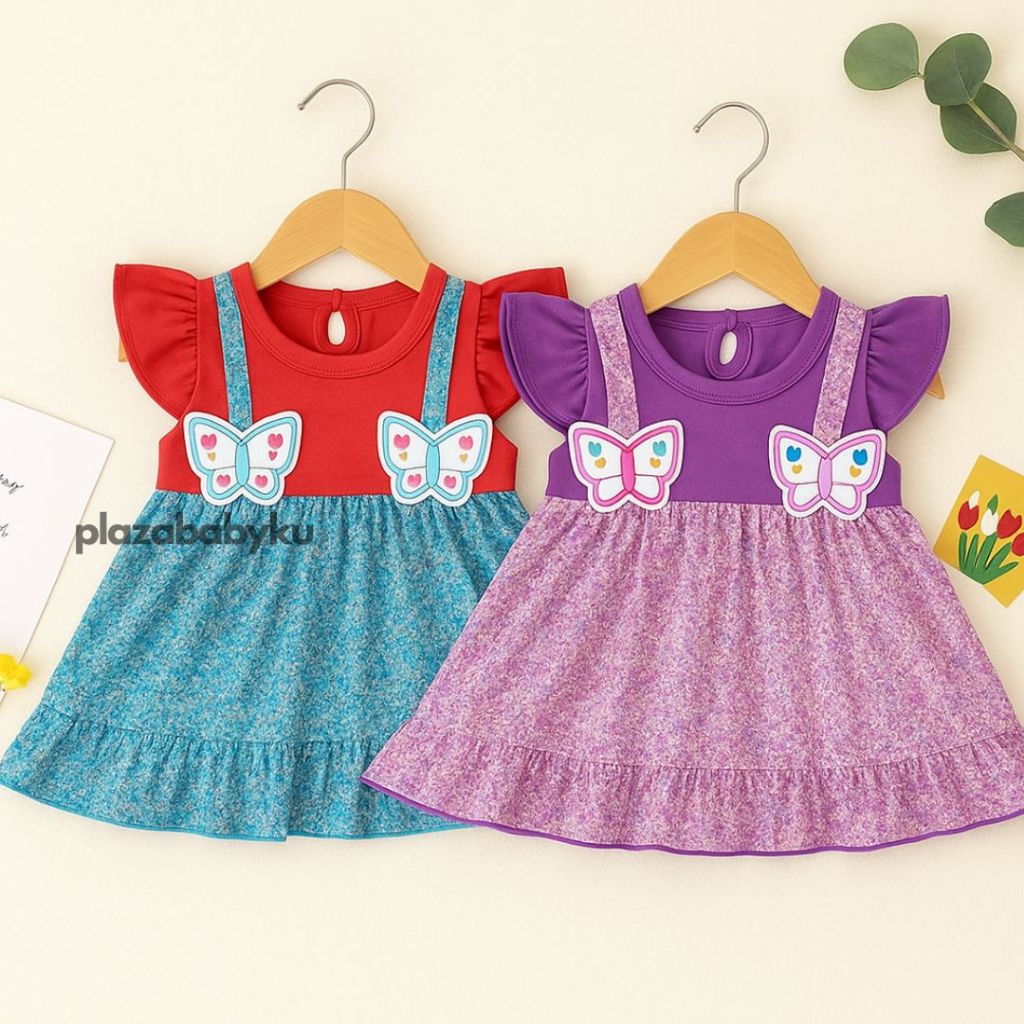Jual Plazababy QIU2 BUTTERFLY Baju Bayi Model Dress MURAH Baby Girl (0 ...