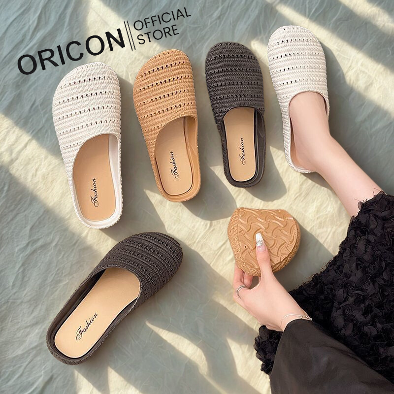 Jual Sandal Slop Anti Slip Sendal Karet Sandal Flat Jaring Jaring ...