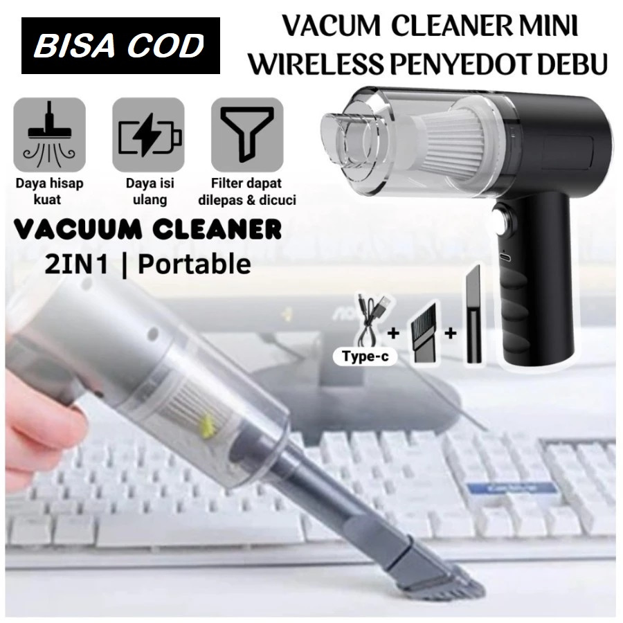 Jual Vacum Cleaner Portable Mini Usb 2In 1 Penghisap Debu Mobil ...
