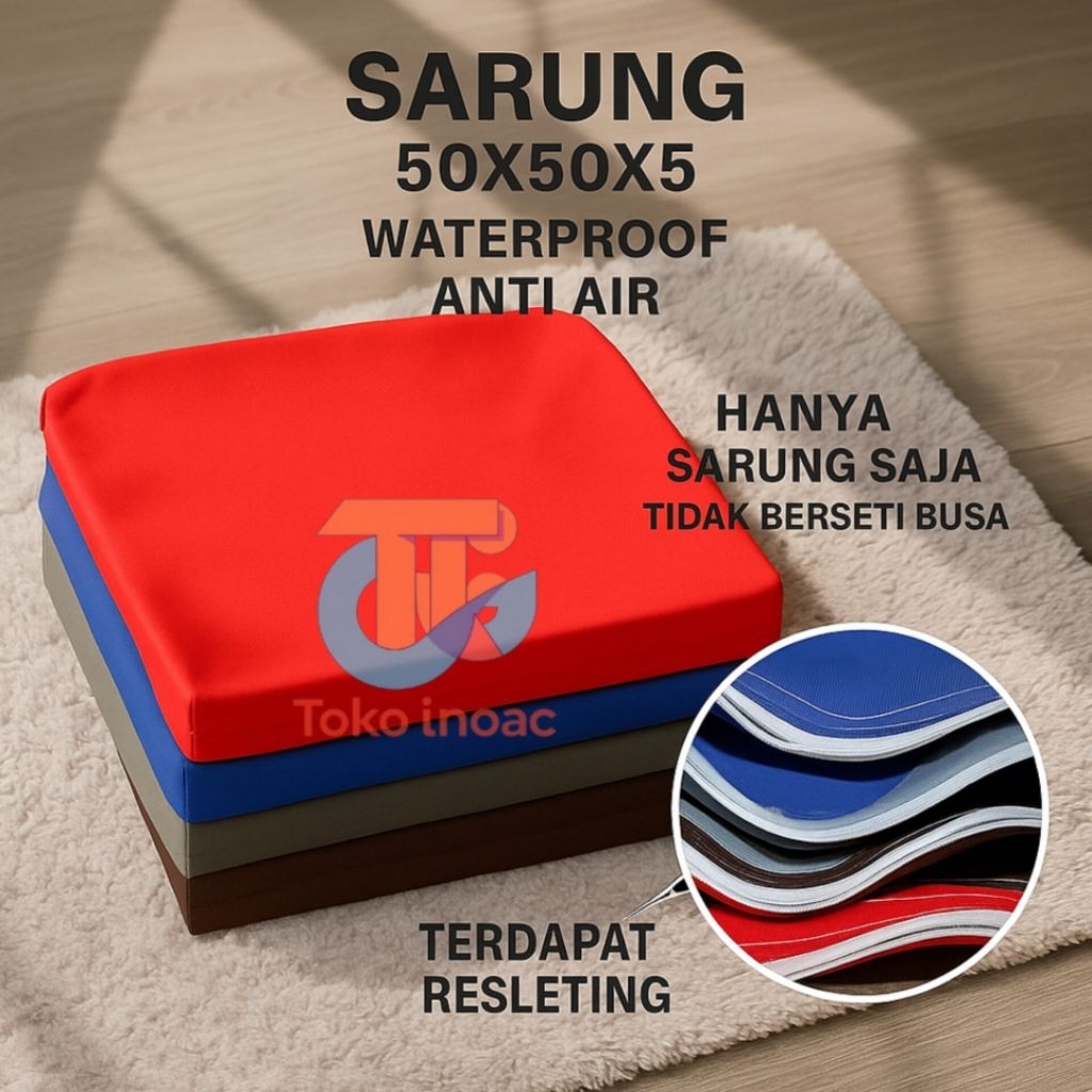 Jual Sarung Bantal Duduk Kursi Ukuran 50x50x5 Bahan Oscar Waterproof ...