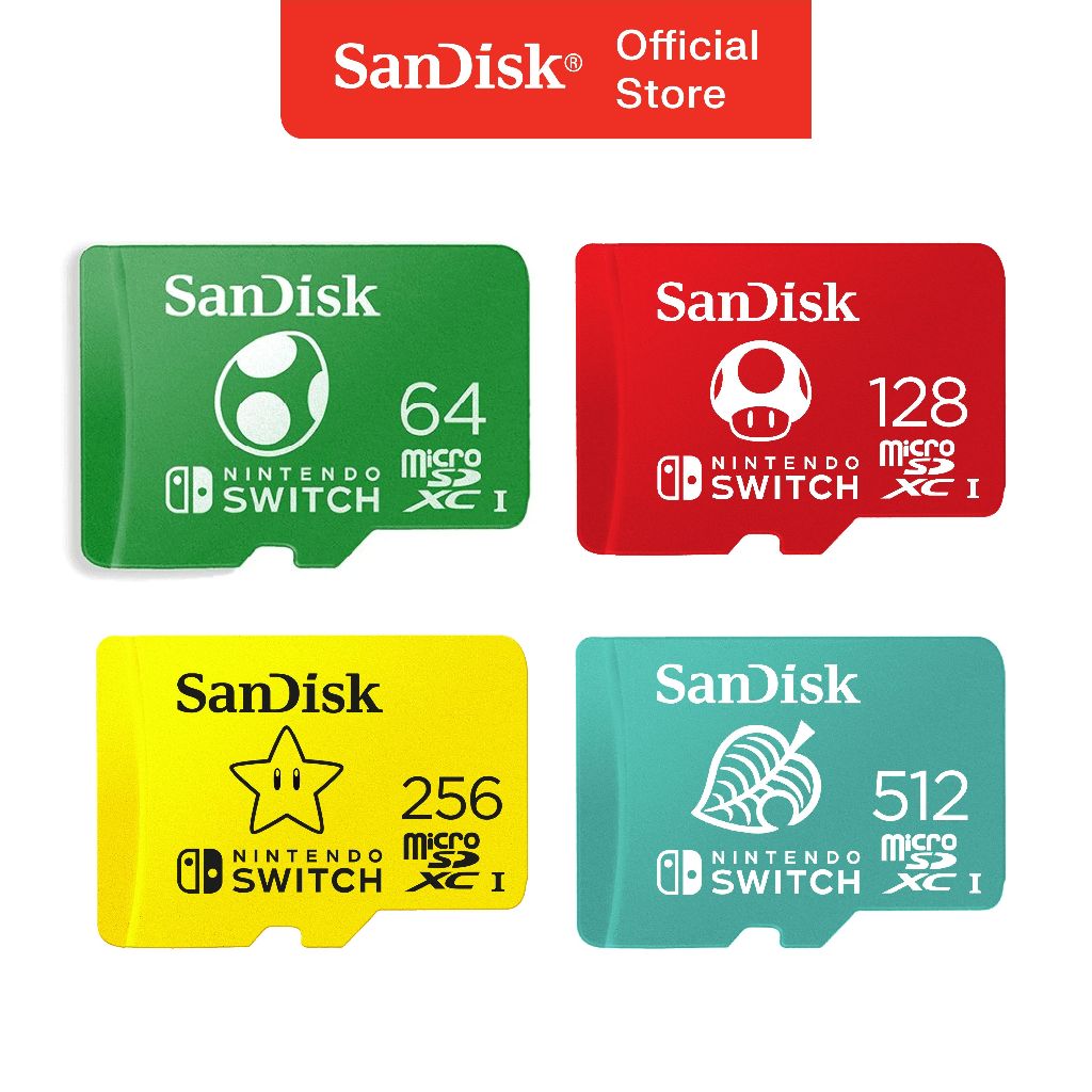 Jual SanDisk microSDXC Card Nintendo Switch Mario Bros 64GB / 128GB ...
