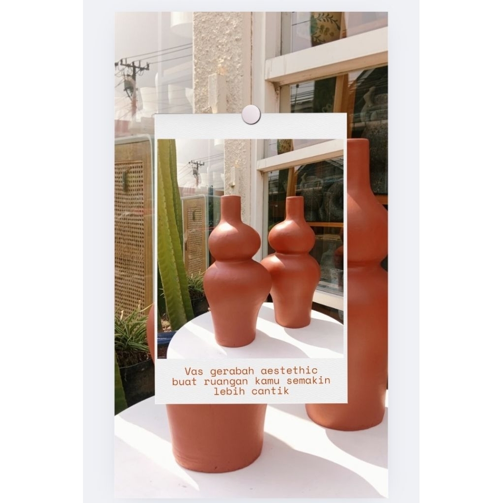 Jual pot tanah liat Aesthetic / Pot Dekorasi Rumah / Estetik | Shopee ...
