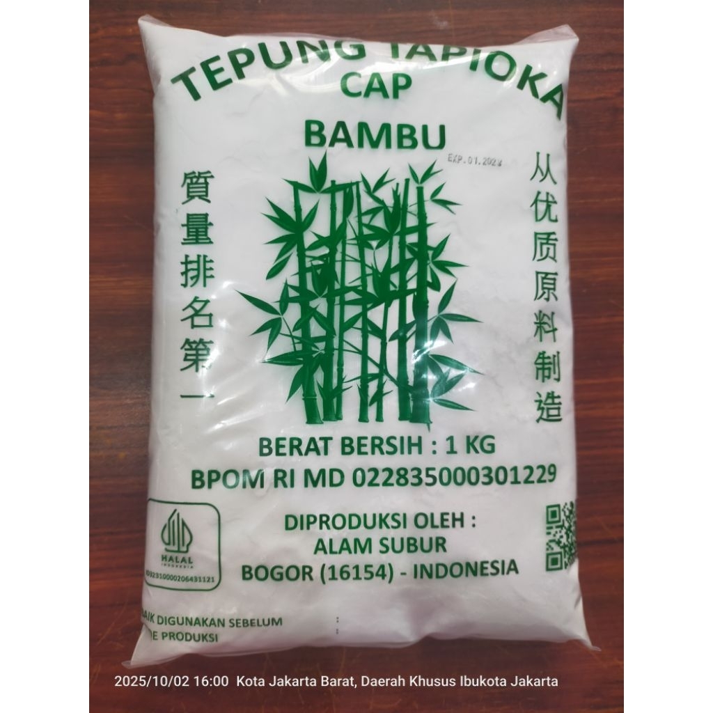 Jual TEPUNG TAPIOKA CAP BAMBU 1 kg | Shopee Indonesia