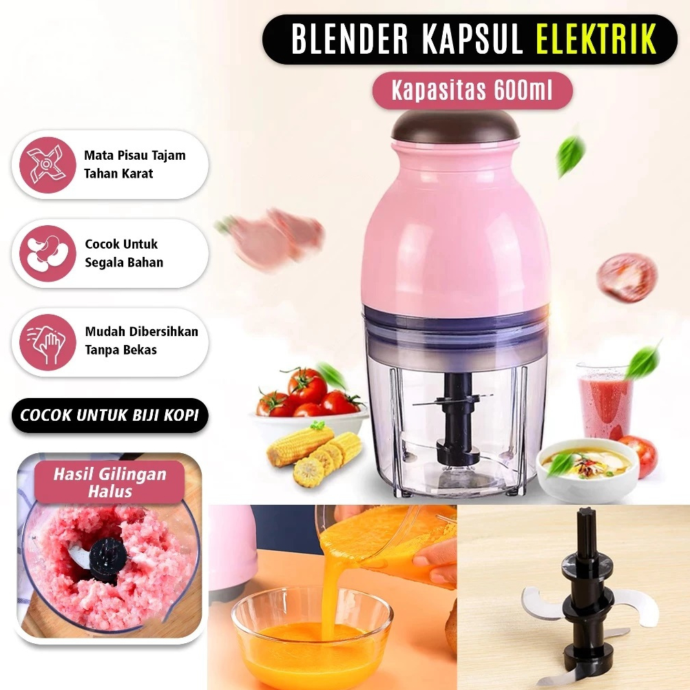 Jual Blender Kapsul Serbaguna Chopper Blender Penggiling Bumbu Sayur ...
