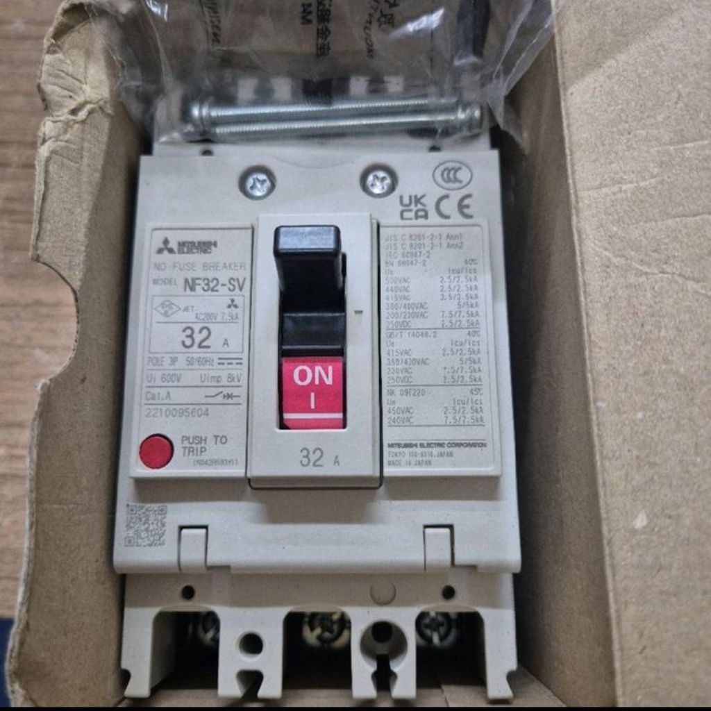 Jual MCCB NFB MITSUBISHI 3P 32A NF32-SV/MCCB MITSUBISHI NF32-SV 3P 32A ...