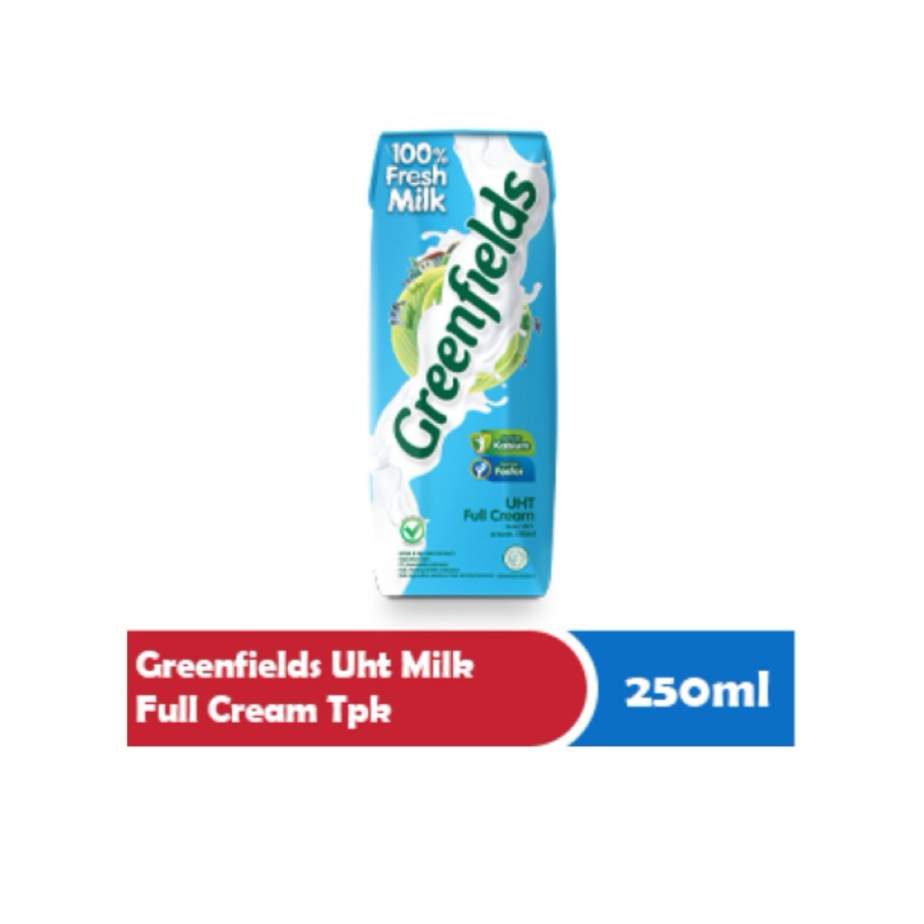 Jual Greenfields Susu UHT Full Cream 250ml – 100% Susu Segar, Tinggi ...