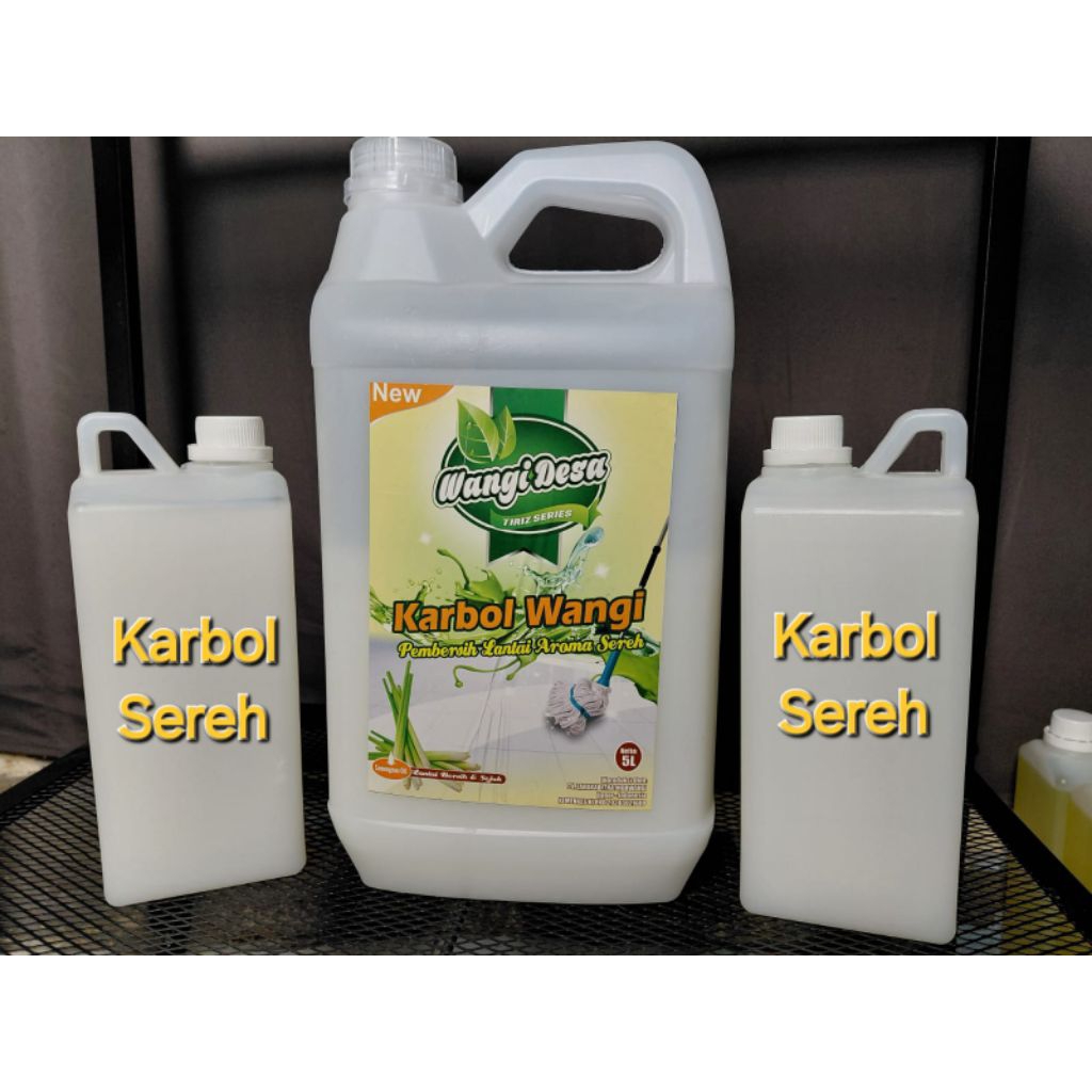 Jual Karbol Cairan Pembersih Lantai 1 liter Premium Wangi Desa | Shopee ...