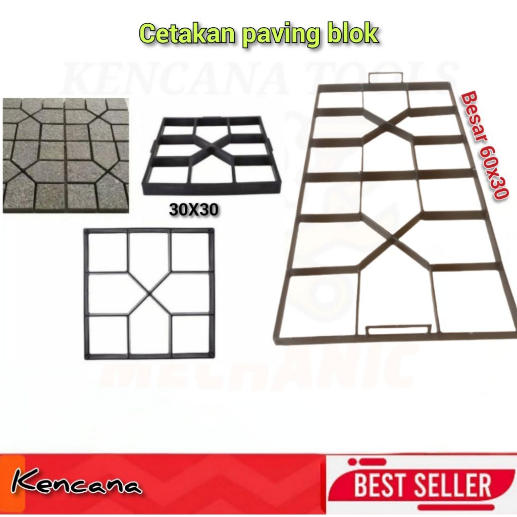 Jual paving blok model silang X besar dan kecil 30x30 dan 30x60 untuk ...