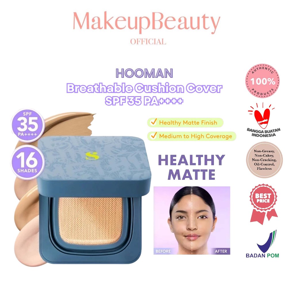 Jual SOMETHINC Hooman Breathable UV Cushion Cover SPF35 PA++++ | Shopee ...