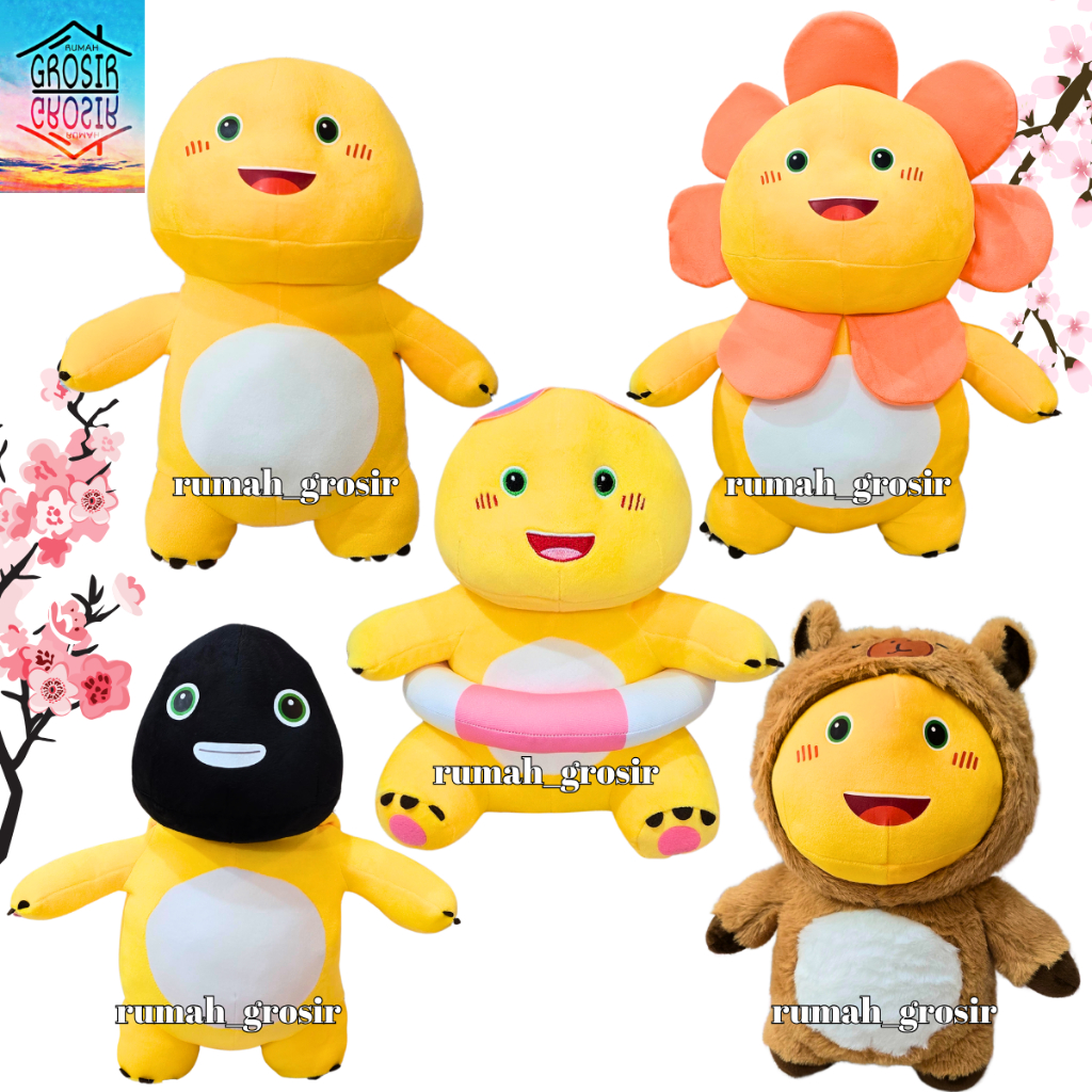 Jual Boneka Nailong Nalong Naloong Dino Kuning Plush Yellow Dinosaurus ...