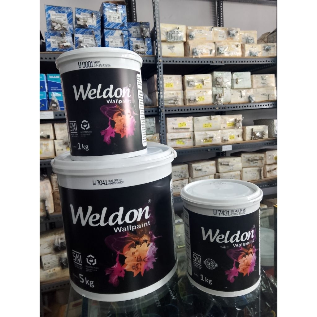 Jual Cat Tembok Interior Weldon 1kg | Shopee Indonesia