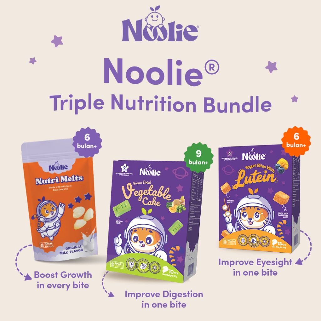 Jual Noolie® [Bundle Of 3] Triple Nutrition Bundle, Yogurt Bites dengan ...