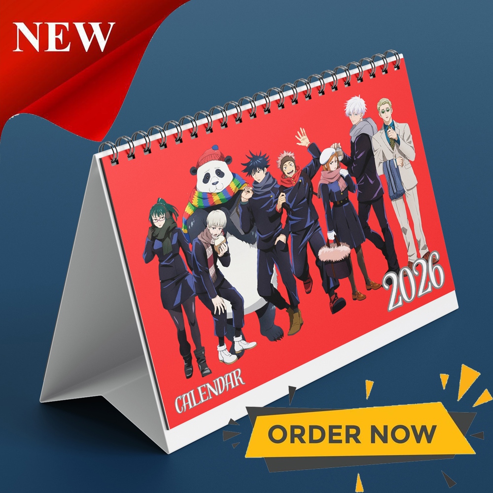 Jual A&M Kalender Anime Jujutsu Kaisen 2026 | Shopee Indonesia